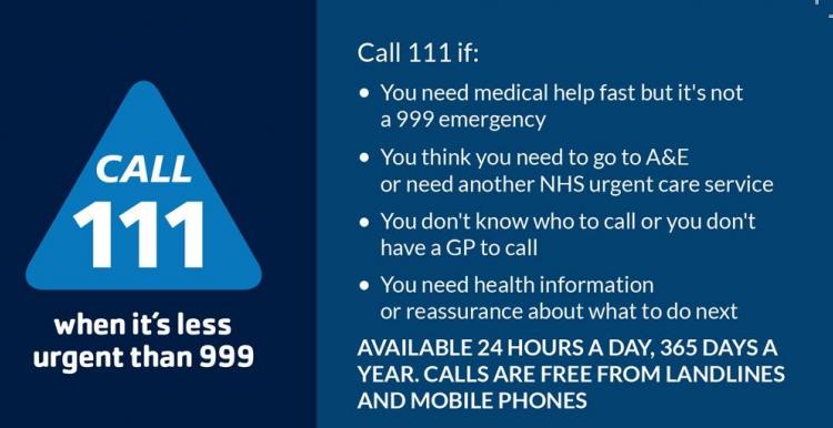 Need urgent medical help but not sure what to do? NHS 111 can help ...